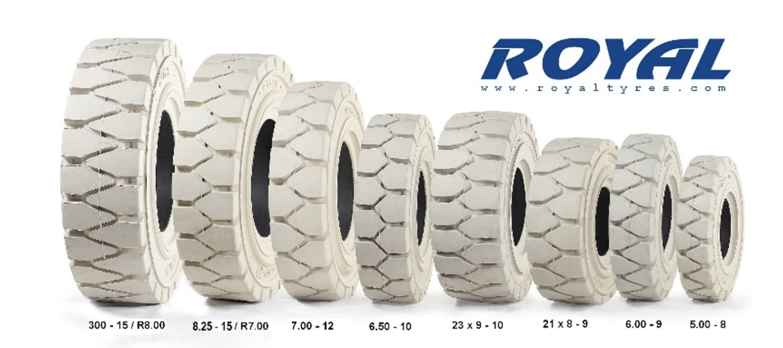Solid Non Marking Tyres - Royaltyres